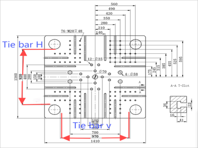 Tie Bar Distance specifications in Injection Molding - Haichen